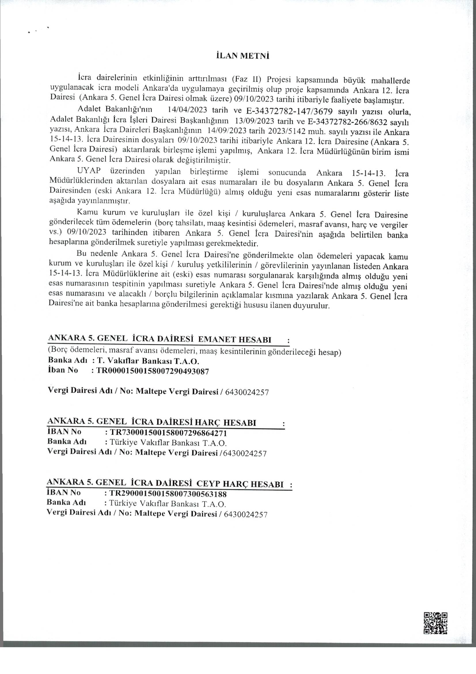 Ankara Barosu Web Sayfası